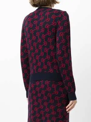 Rokh Intarsia-knit Logo Twin Set