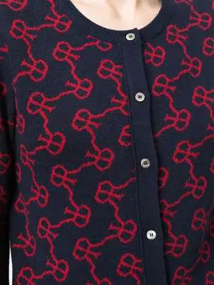 Rokh Intarsia-knit Logo Twin Set