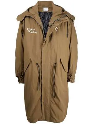 COUNTY OF MILAN Cross Logo Hooded Parka