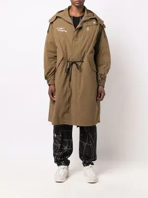 COUNTY OF MILAN Cross Logo Hooded Parka