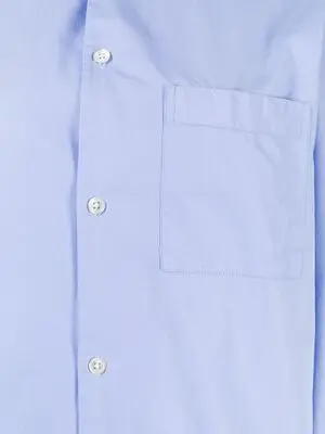 TEKLA Poplin Pajama Shirt - Blue
