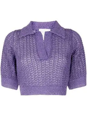 ALICE MCCALL Knitted Polo Top