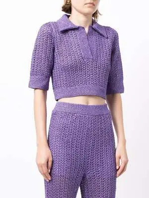 ALICE MCCALL Knitted Polo Top