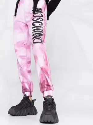 Moschino Abstract-print Track Trousers