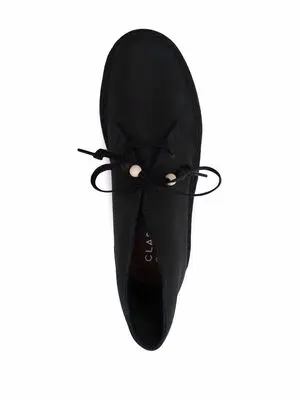 Clarks Nubuck Leather Desert Boots - Black
