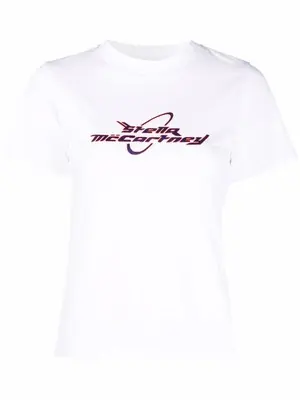 Stella McCartney Logo-print Short-sleeve T-shirt - White