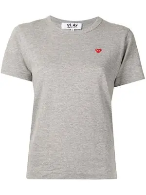 Play Comme Des Garcon Logo-print Cotton T-shirt