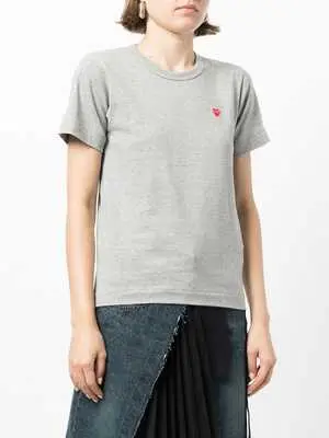 Play Comme Des Garcon Logo-print Cotton T-shirt