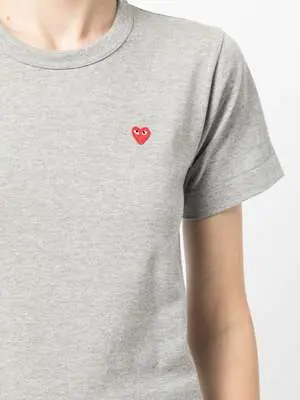 Play Comme Des Garcon Logo-print Cotton T-shirt