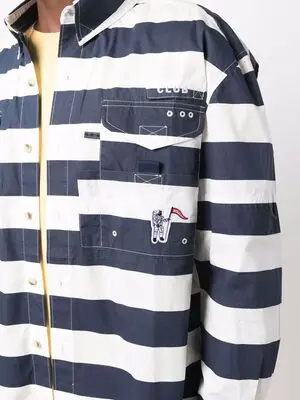 BILLIONAIRE BOYS CLUB Striped Button-up Shirt