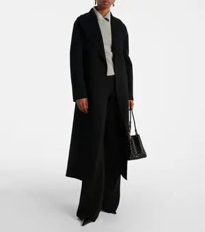 Max Mara Poldo Virgin Wool Coat - Black