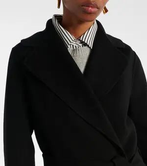 Max Mara Poldo Virgin Wool Coat - Black