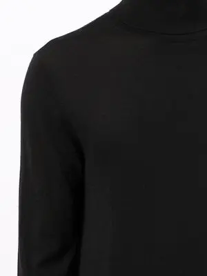 N.peal Fine Knit Roll Neck Jumper - Black