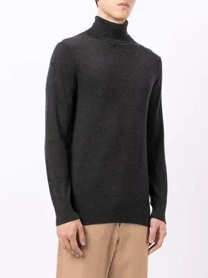 N.peal Fine Knit Roll Neck Jumper - Grey