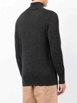 N.peal Fine Knit Roll Neck Jumper - Grey