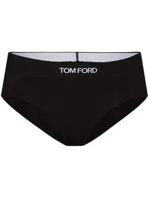 TOM FORD Logo-waistband Mid-rise Briefs