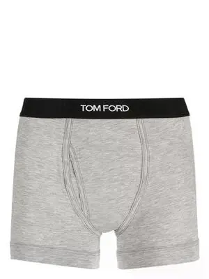 TOM FORD Logo-waistband Boxer Briefs - Grey