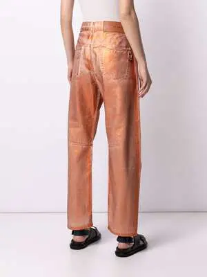 Mira Mikati Foil-print Denim Jeans