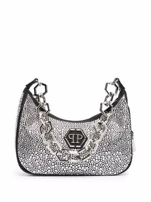 Philipp Plein Crystal-embellished Shoulder Bag - Black