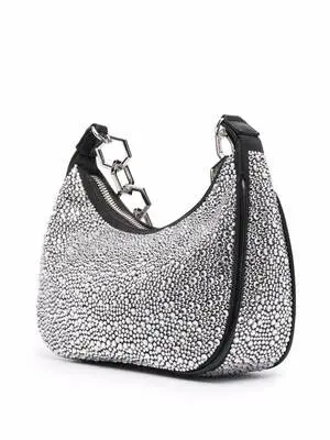 Philipp Plein Crystal-embellished Shoulder Bag - Black