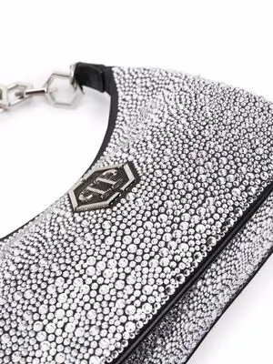 Philipp Plein Crystal-embellished Shoulder Bag - Black