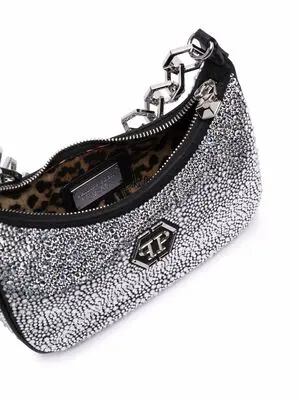 Philipp Plein Crystal-embellished Shoulder Bag - Black