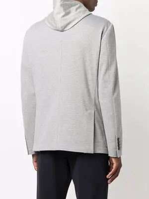 Eleventy Layered-look Hooded Blazer
