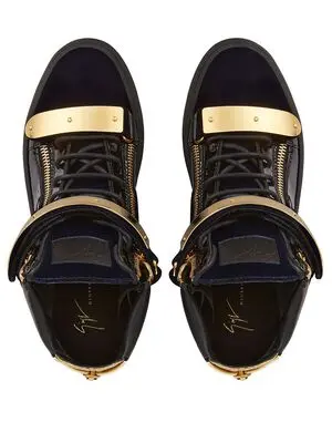 GIUSEPPE ZANOTTI Coby Mid-top Sneakers - Blue