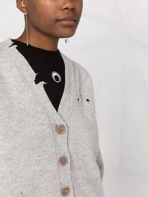 MAISON MARGIELA Distressed Button-down Cardigan