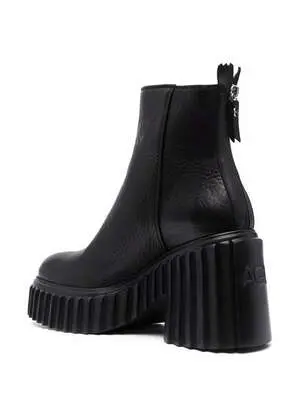 Agl Ridged Sole Platform Boots