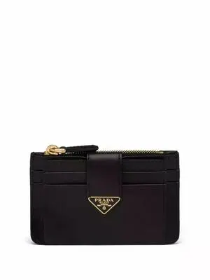 Prada Leather Card Holder - Black