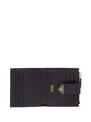 Prada Small Leather Wallet - Black