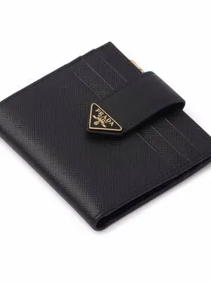 Prada Small Leather Wallet - Black