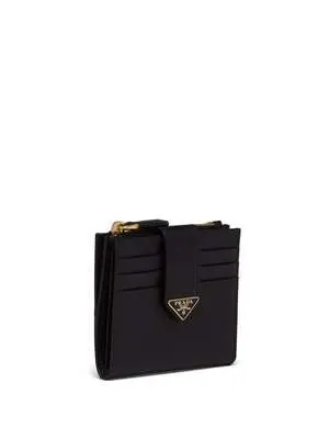 Prada Small Leather Wallet - Black