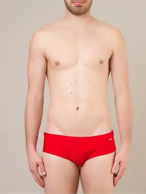 AMIR SLAMA Swimming Trunks - Red