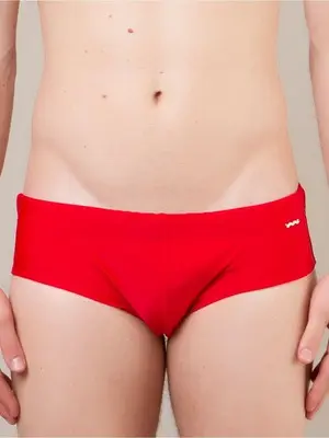 AMIR SLAMA Swimming Trunks - Red