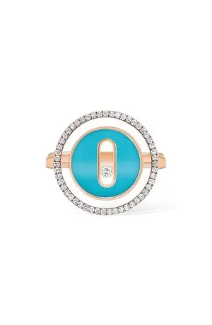 Messika Lucky Move Turquoise & Diamond Ring - Turquoise/gold