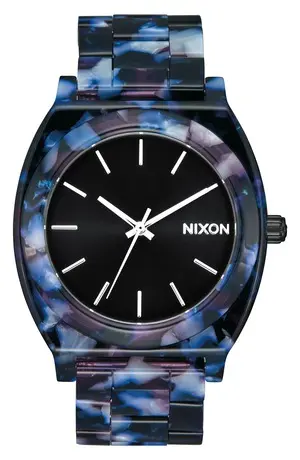 Nixon Nixon The Time Teller Acetate Bracelet Watch Black/ Multi