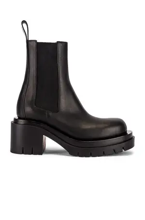 Bottega Veneta Lug Ankle Boots - Black