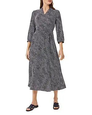 HOBBS LONDON Teresa Spot Print Midi Dress