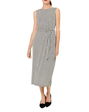 HOBBS LONDON Alana Houndstooth Print Dress