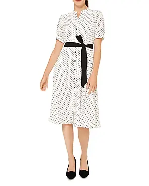 HOBBS LONDON Eliza Belted Shirt Dress