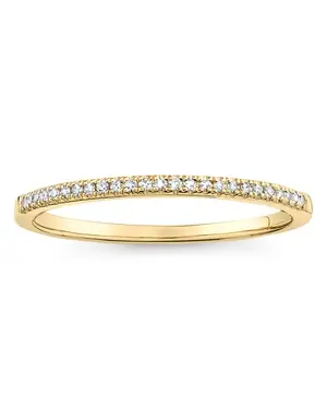 MOON & MEADOW 14k Yellow Diamond Stacking Band