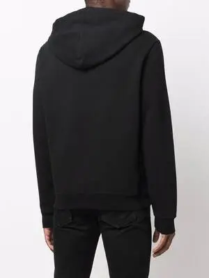 Saint Laurent Logo-print Hoodie - Black