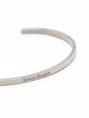 MAISON MARGIELA Logo Stamp Cuff - Silver