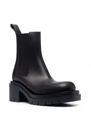 Bottega Veneta Lug Block-heel Ankle Boots