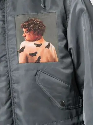 Undercover Painterly-print Hooded Parka