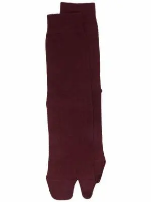 MAISON MARGIELA Tabi Knee-high Socks - Red
