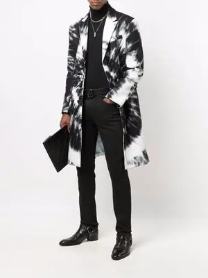 Philipp Plein Single-breasted Tie-dye Coat