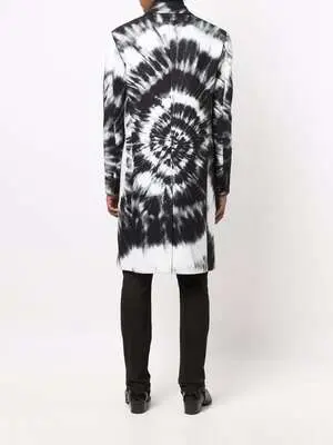 Philipp Plein Single-breasted Tie-dye Coat